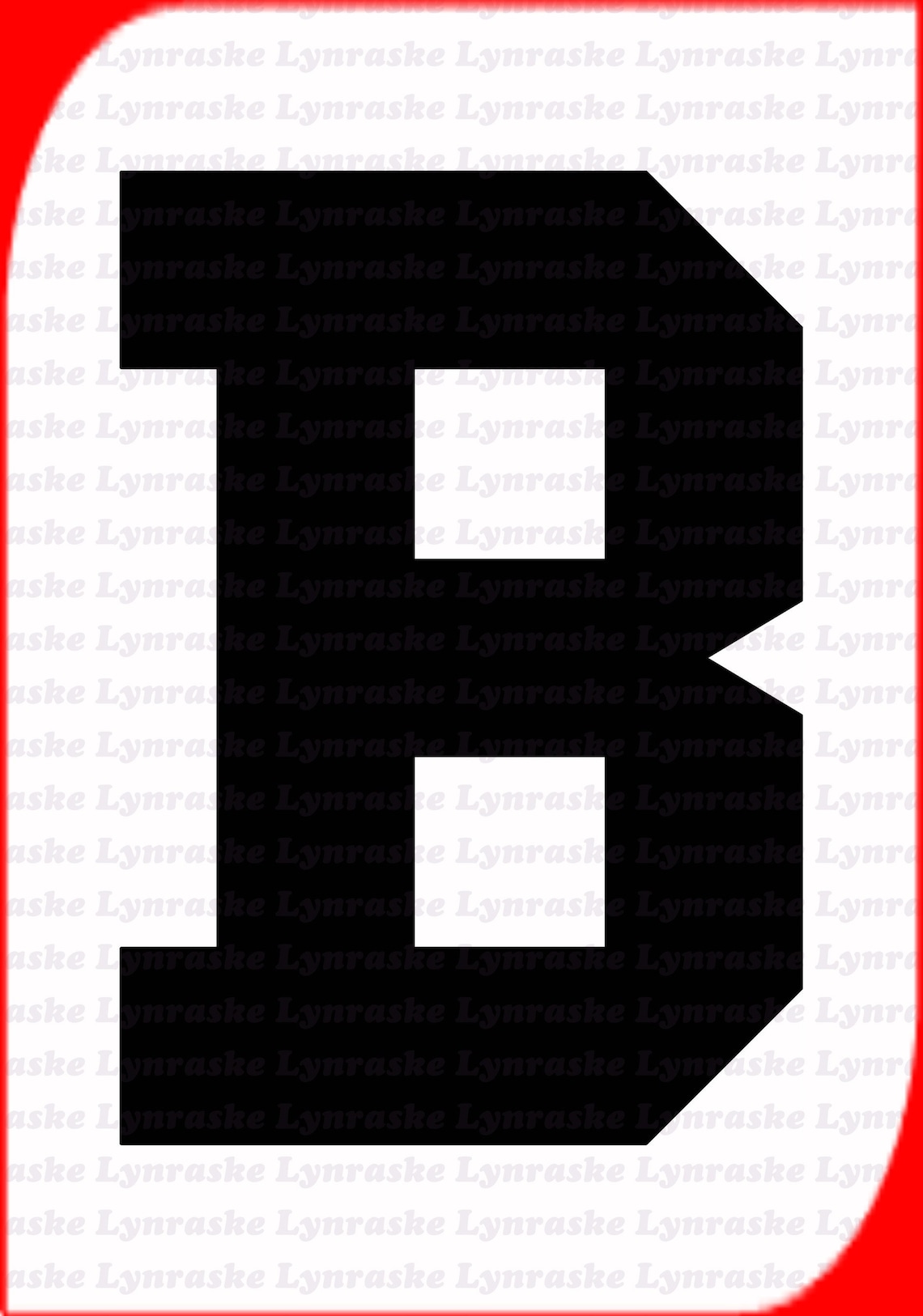 Letter B Silhouette SVG svg dxf Cricut Silhouette Cut | Etsy