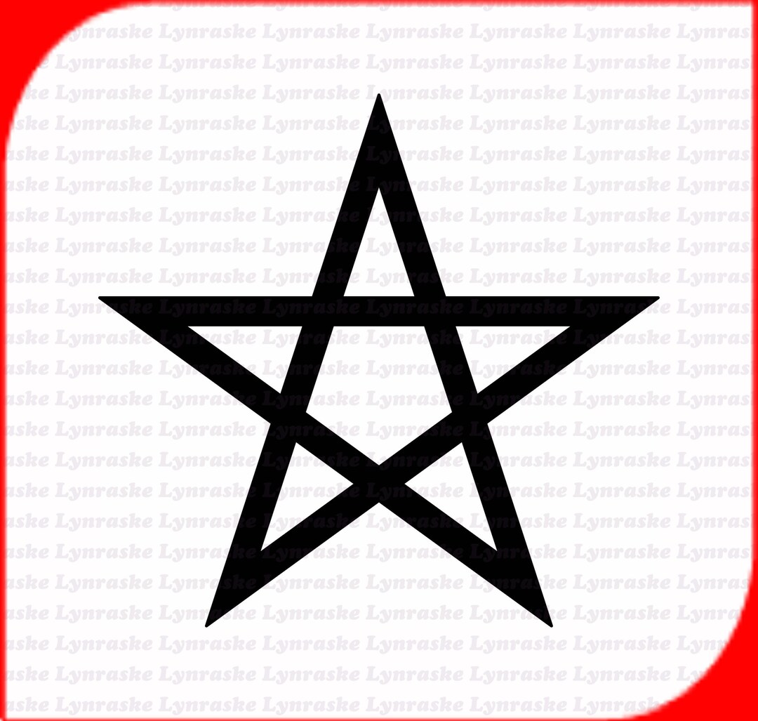 Pentagram Silhouette SVG, Svg, Dxf, Cricut, Silhouette Cut File ...