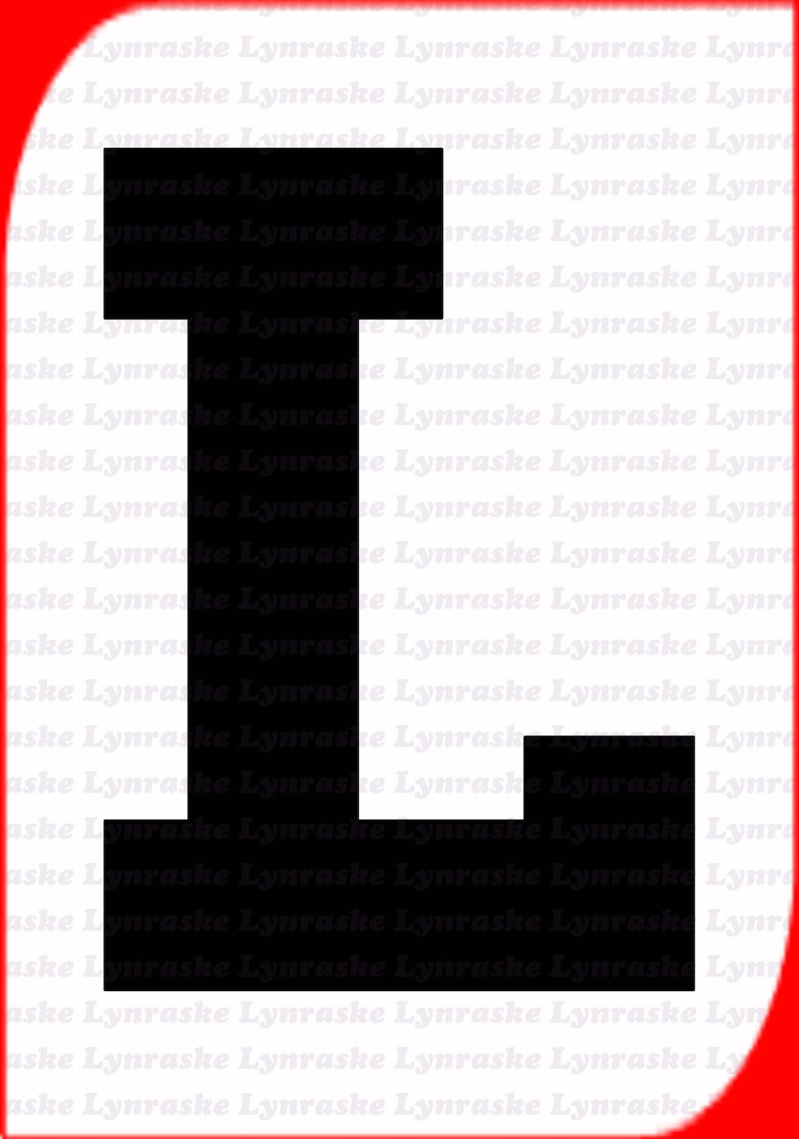 Letter L Silhouette SVG Svg Dxf Cricut Silhouette Cut | Etsy