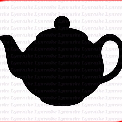 Teapot Teacup SVG Cut File SVG DXF for Cameo Silhouette - Etsy Canada