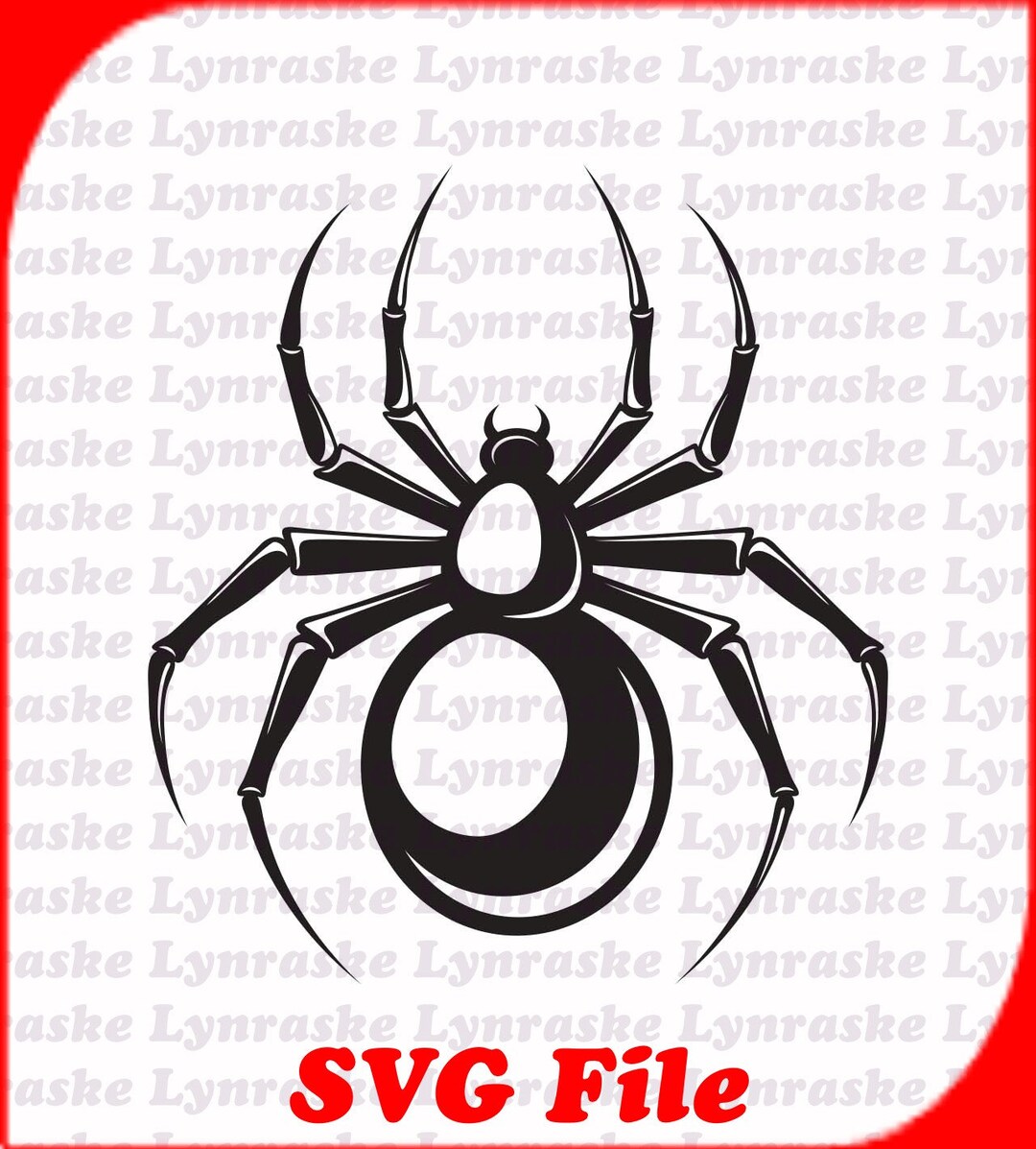 Black Spider Silhouette Vectors SVG, Svg, Dxf, Cricut, Silhouette Cut ...