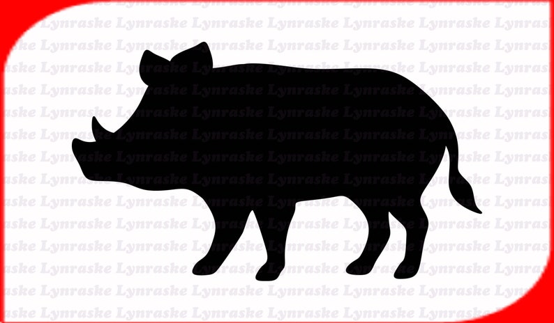 Boar Silhouette SVG, Svg, Dxf, Cricut, Silhouette Cut File, Instant ...