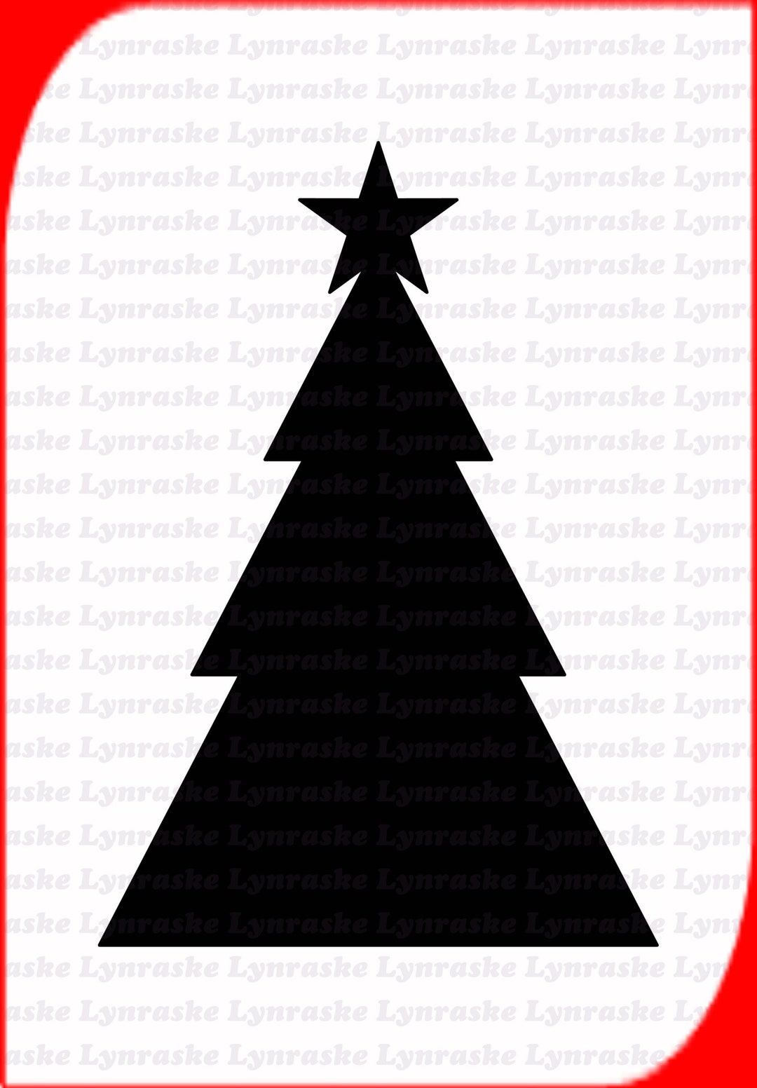 Triangle Christmas Tree Silhouette SVG, Svg, Dxf, Cricut, Silhouette ...