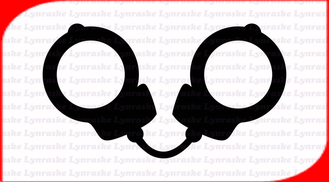 Handcuff Silhouette SVG, Svg, Dxf, Cricut, Silhouette Cut File, Instant ...