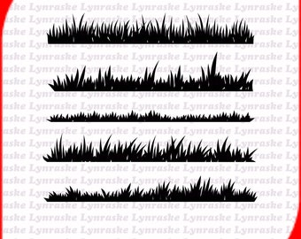 Grass Dxf File - Etsy