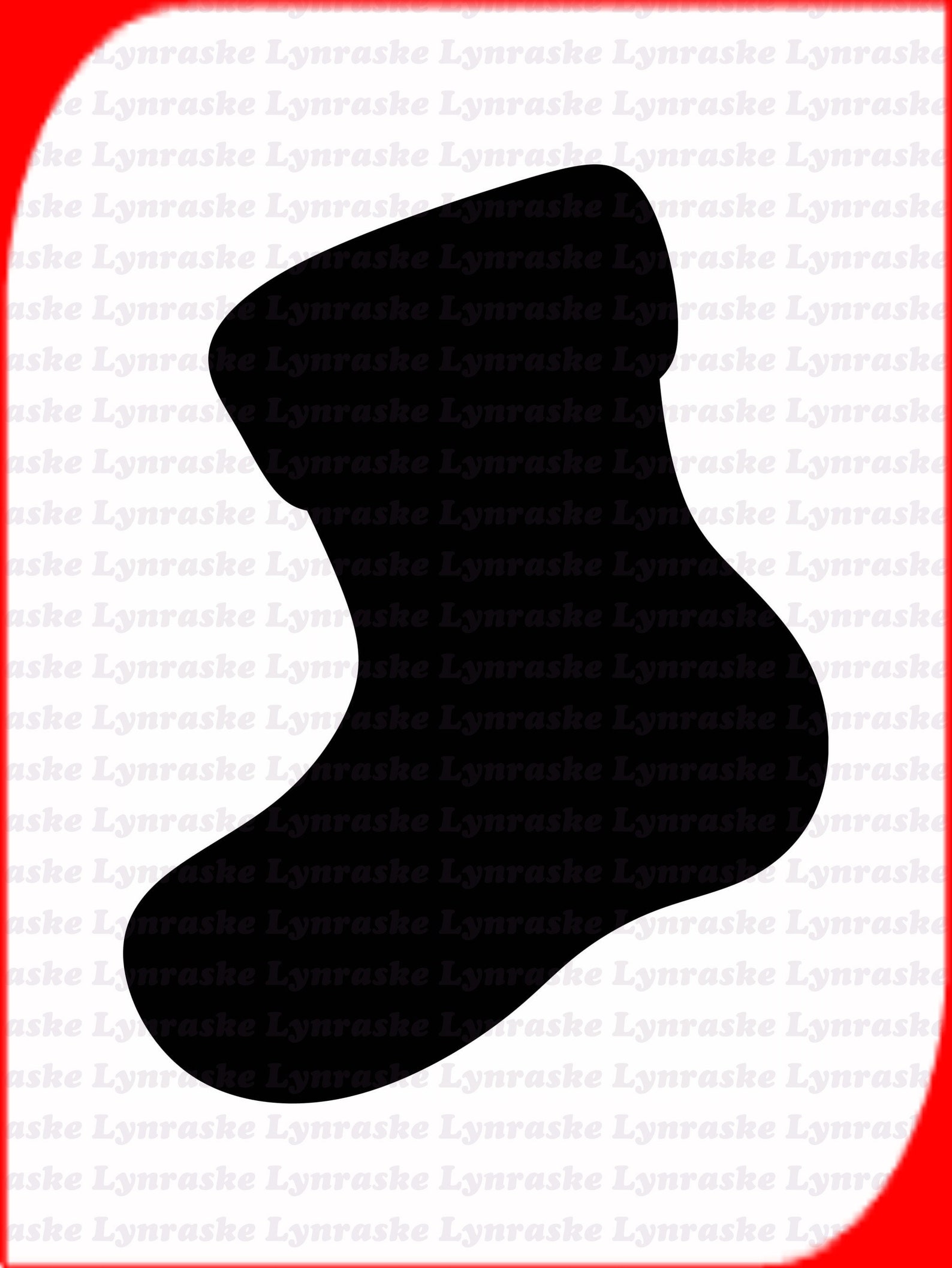 Christmas Stocking Silhouette SVG, Svg, Dxf, Cricut, Silhouette Cut ...