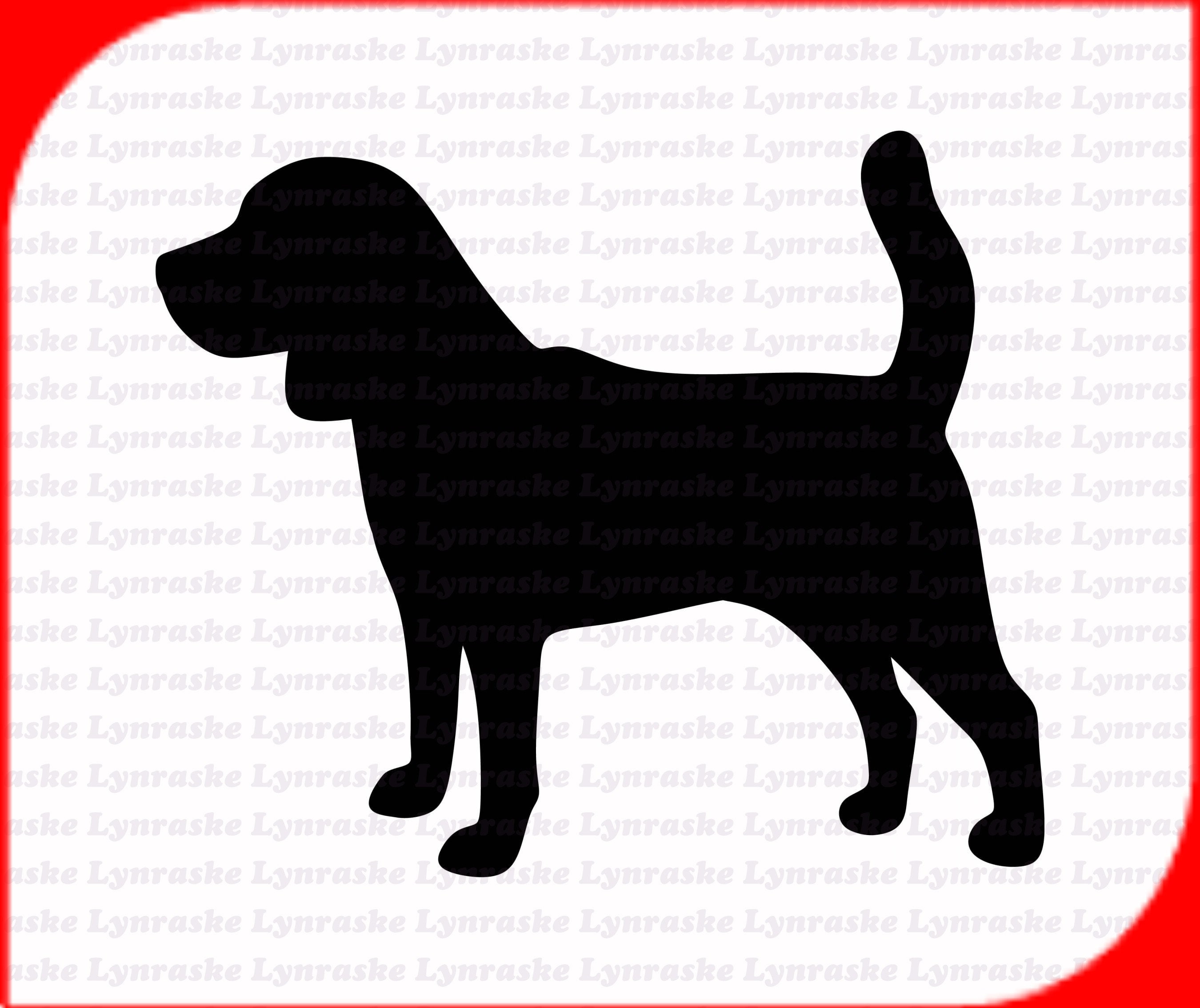 Beagle Silhouette SVG, Svg, Dxf, Cricut, Silhouette Cut File, Instant ...