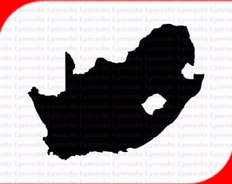 South Africa Svg, South African Map Svg PNG DXF Glowforge, Silhouette ...