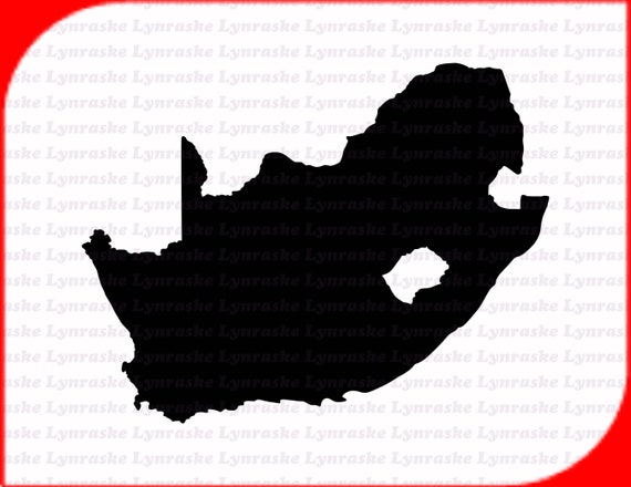 South Africa Silhouette SVG Svg Dxf Cricut Silhouette Cut - Etsy