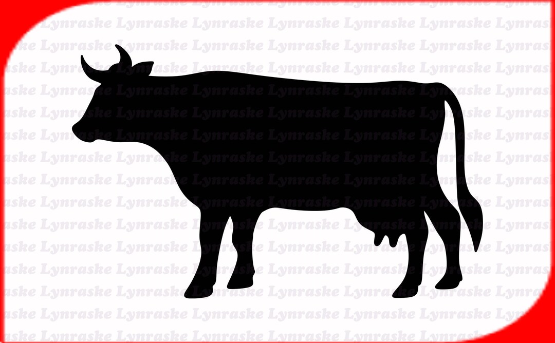 Cow Silhouette SVG, Svg, Dxf, Cricut, Silhouette Cut File, Instant ...