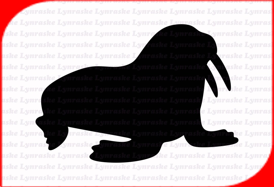 Walrus Silhouette SVG, Svg, Dxf, Cricut, Silhouette Cut File, Instant ...