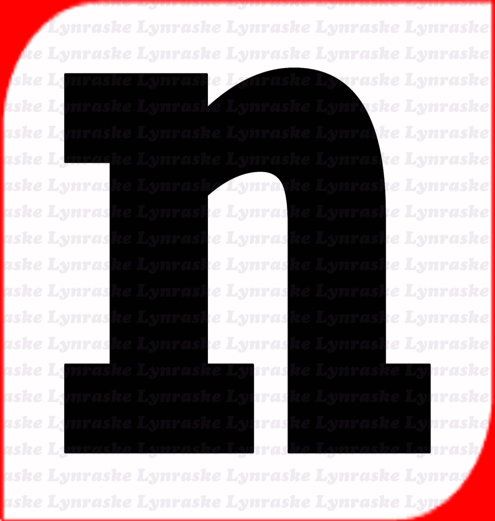 Lowercase Letter N Silhouette SVG, Svg, Dxf, Cricut, Silhouette Cut ...