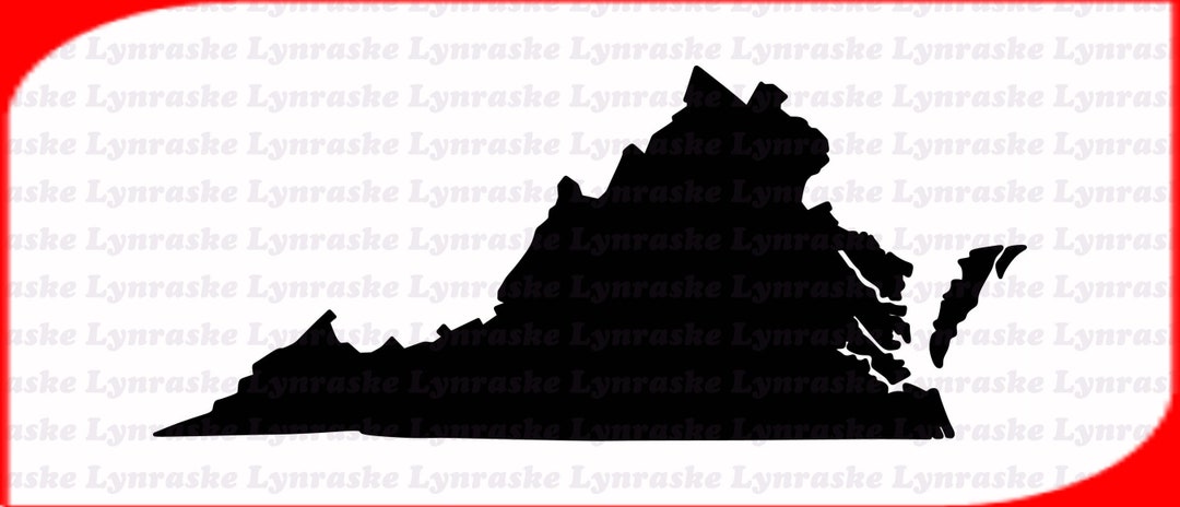 Virginia Silhouette SVG, Svg, Dxf, Cricut, Silhouette Cut File, Instant ...
