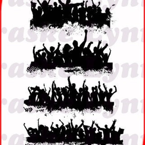 People Party Silhouette Vectors SVG Svg Dxf Cricut - Etsy