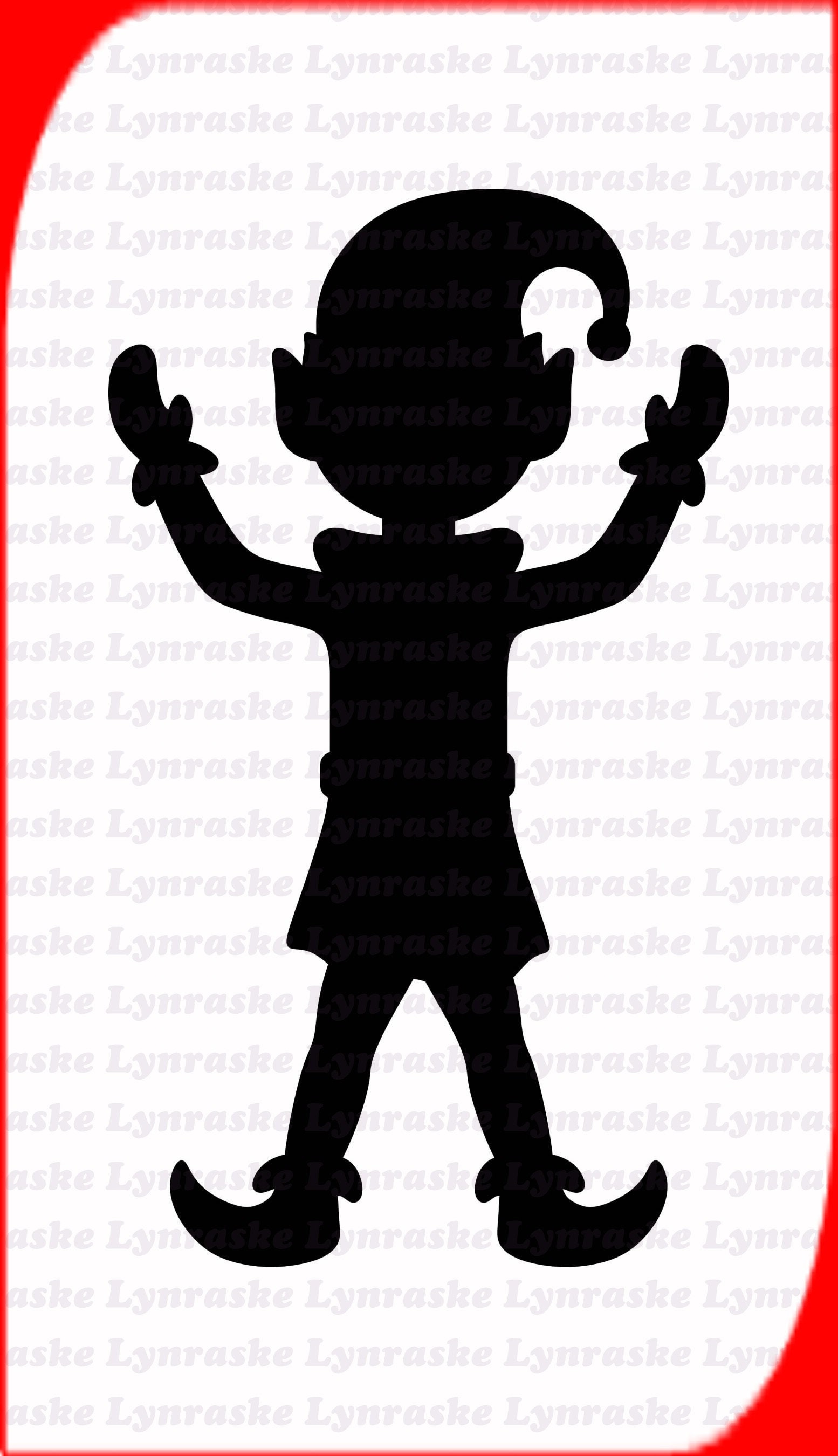 Elf Silhouette SVG, Svg, Dxf, Cricut, Silhouette Cut File, Instant ...