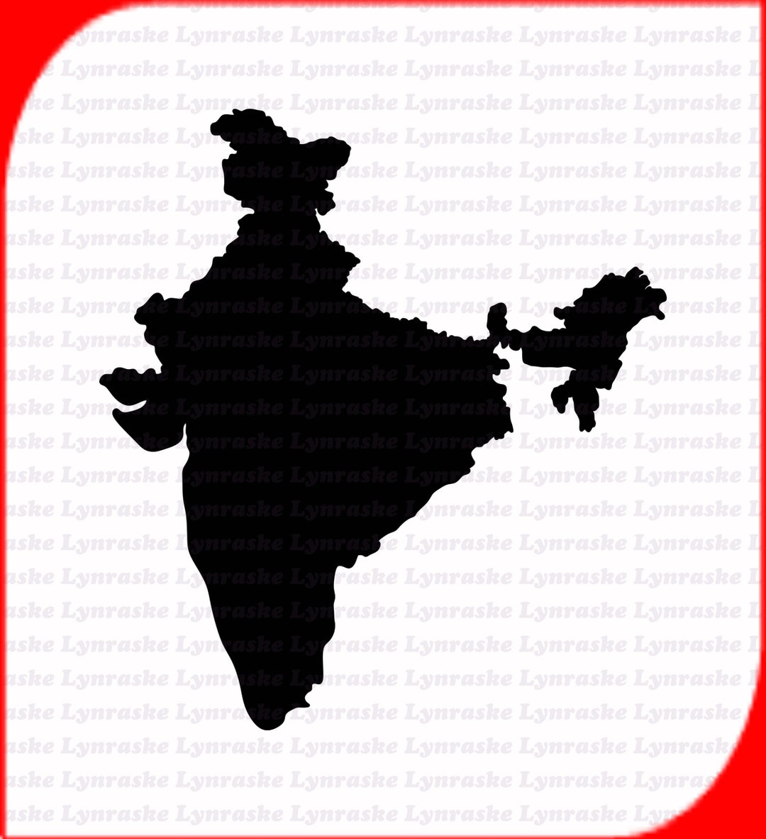 India Silhouette SVG, Svg, Dxf, Cricut, Silhouette Cut File, Instant ...