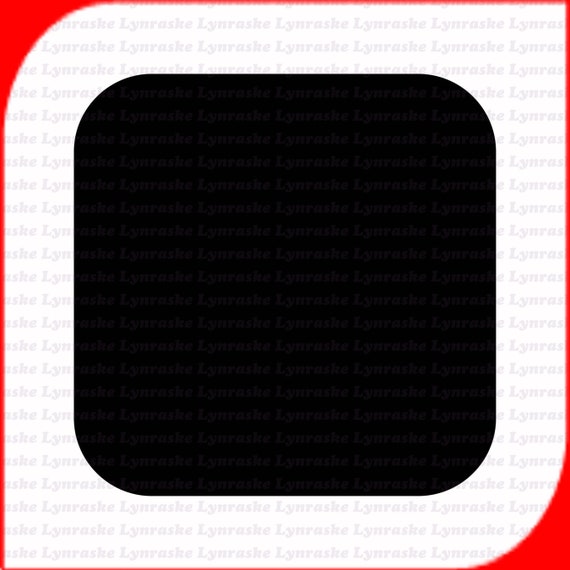 Rounded Square Silhouette SVG svg dxf Cricut Silhouette | Etsy