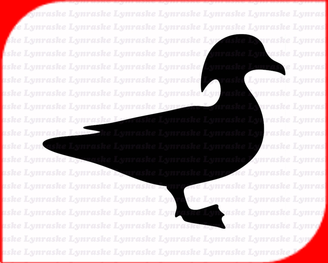 Madera Pato Silueta SVG, svg, dxf, Cricut, Silhouette Cut File ...