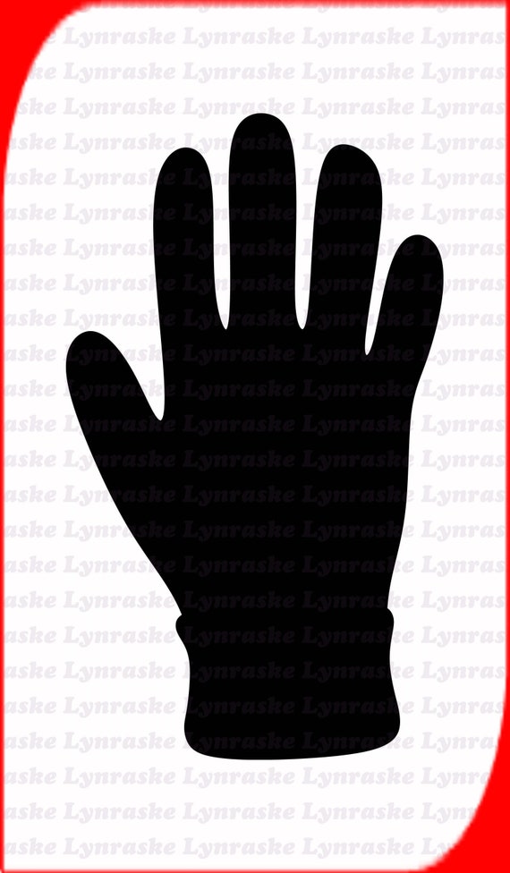 Glove Silhouette SVG Svg Dxf Cricut Silhouette Cut File | Etsy