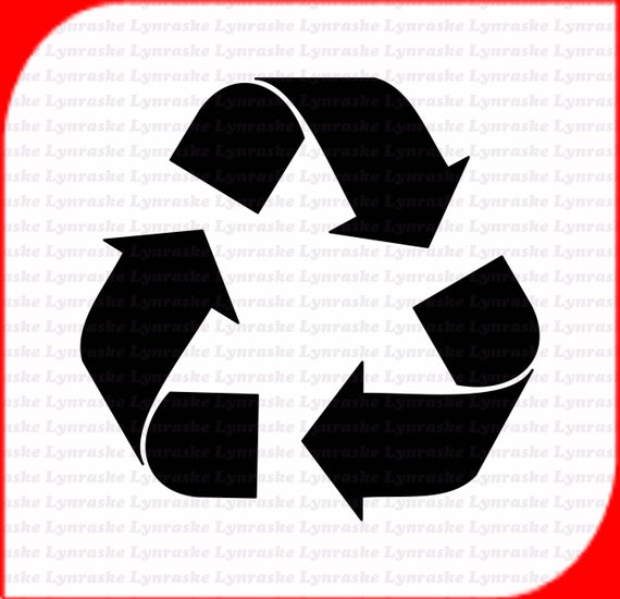 Recycle Symbol Silhouette SVG Svg Dxf Cricut Silhouette - Etsy Finland