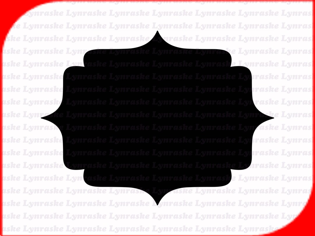 Bracket Frame Silhouette SVG, Svg, Dxf, Cricut, Silhouette Cut File ...