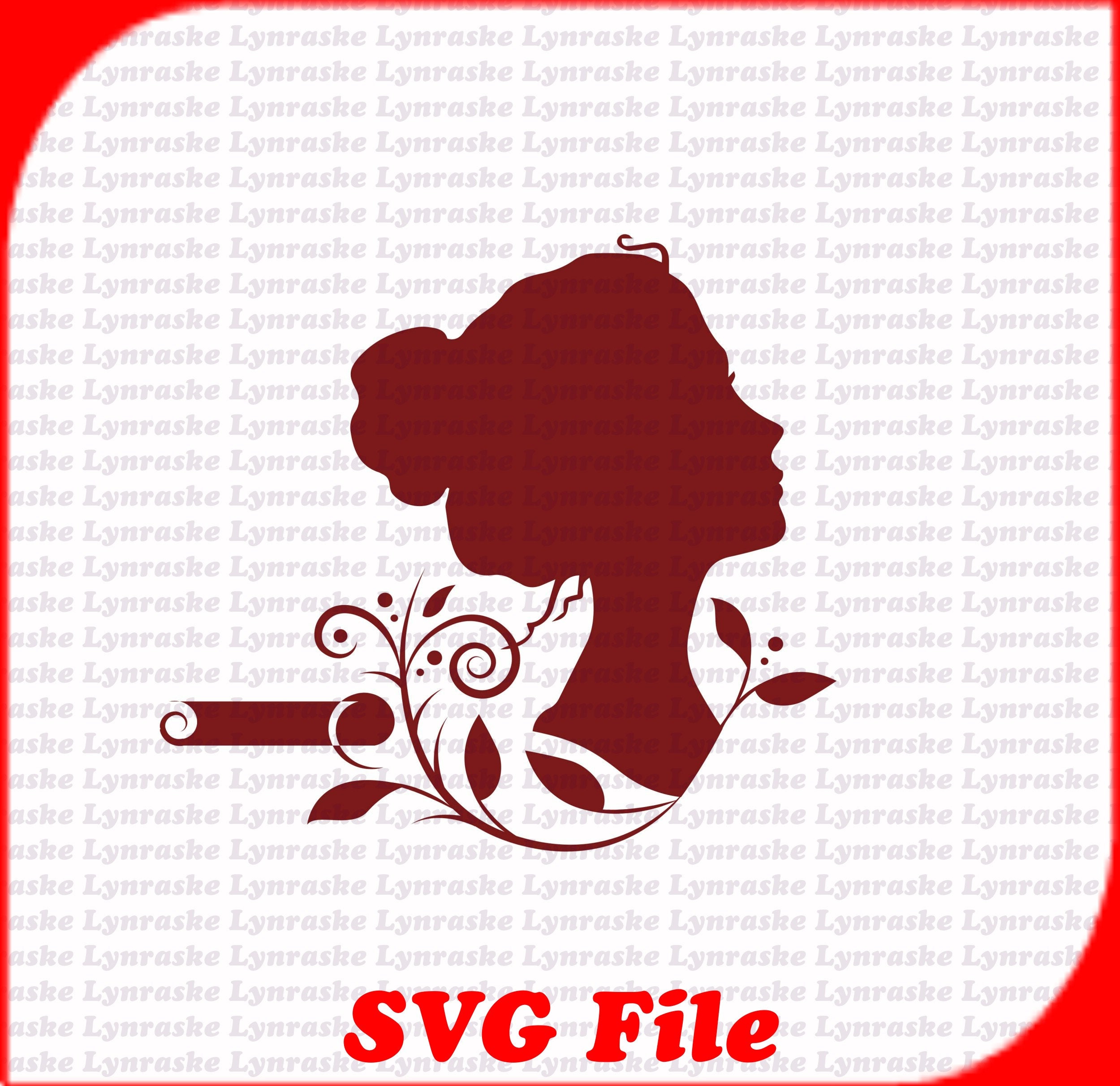 Hermosa Silueta Mujer Vectores SVG svg dxf Cricut | Etsy