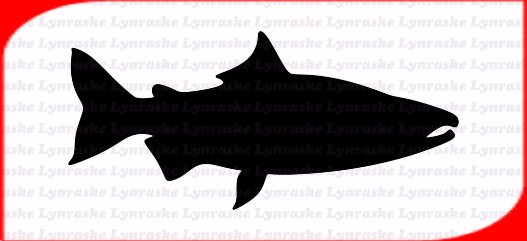 Salmon Silhouette SVG, Svg, Dxf, Cricut, Silhouette Cut File, Instant ...
