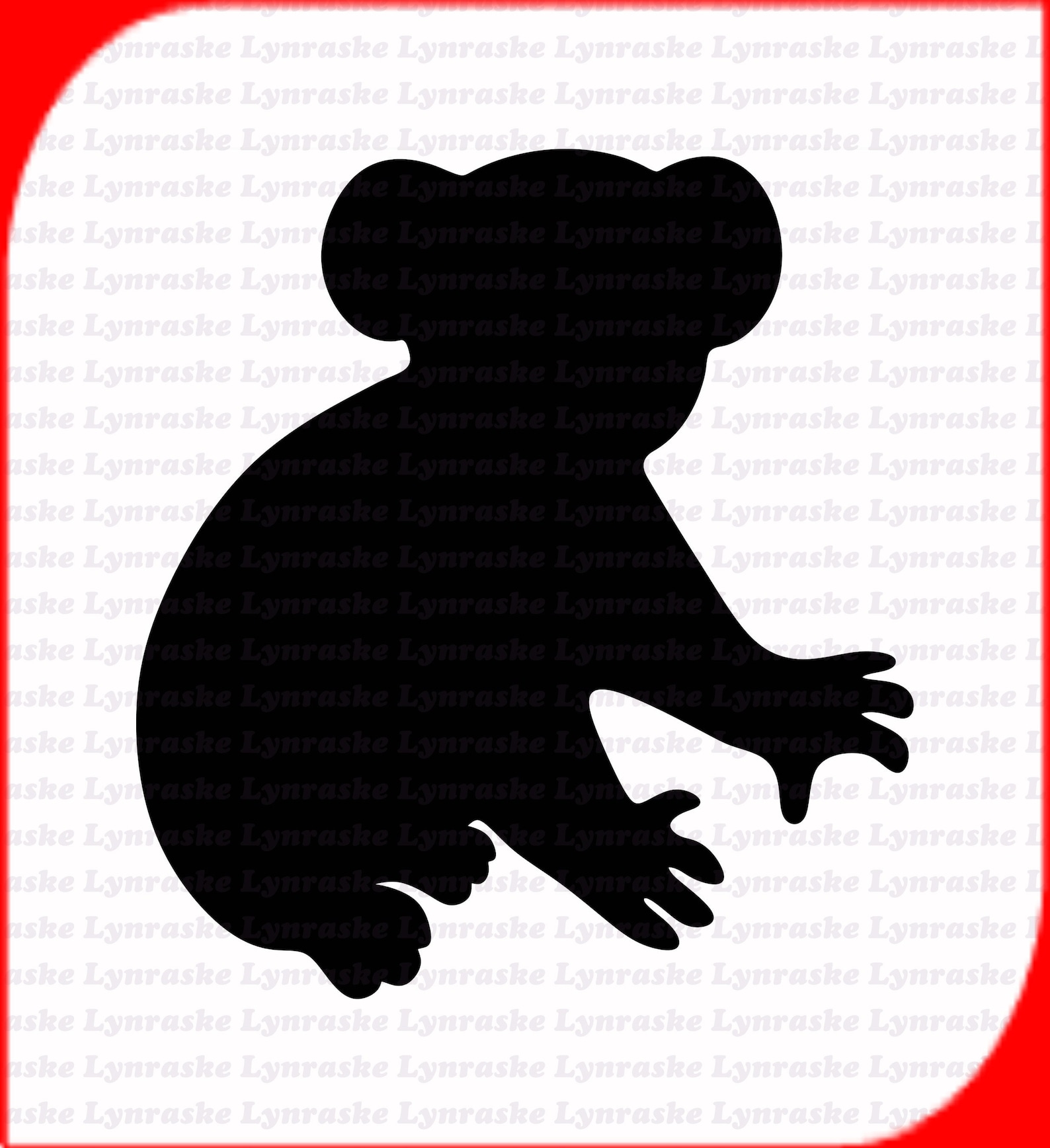 Koala Bear Silhouette SVG, Svg, Dxf, Cricut, Silhouette Cut File ...