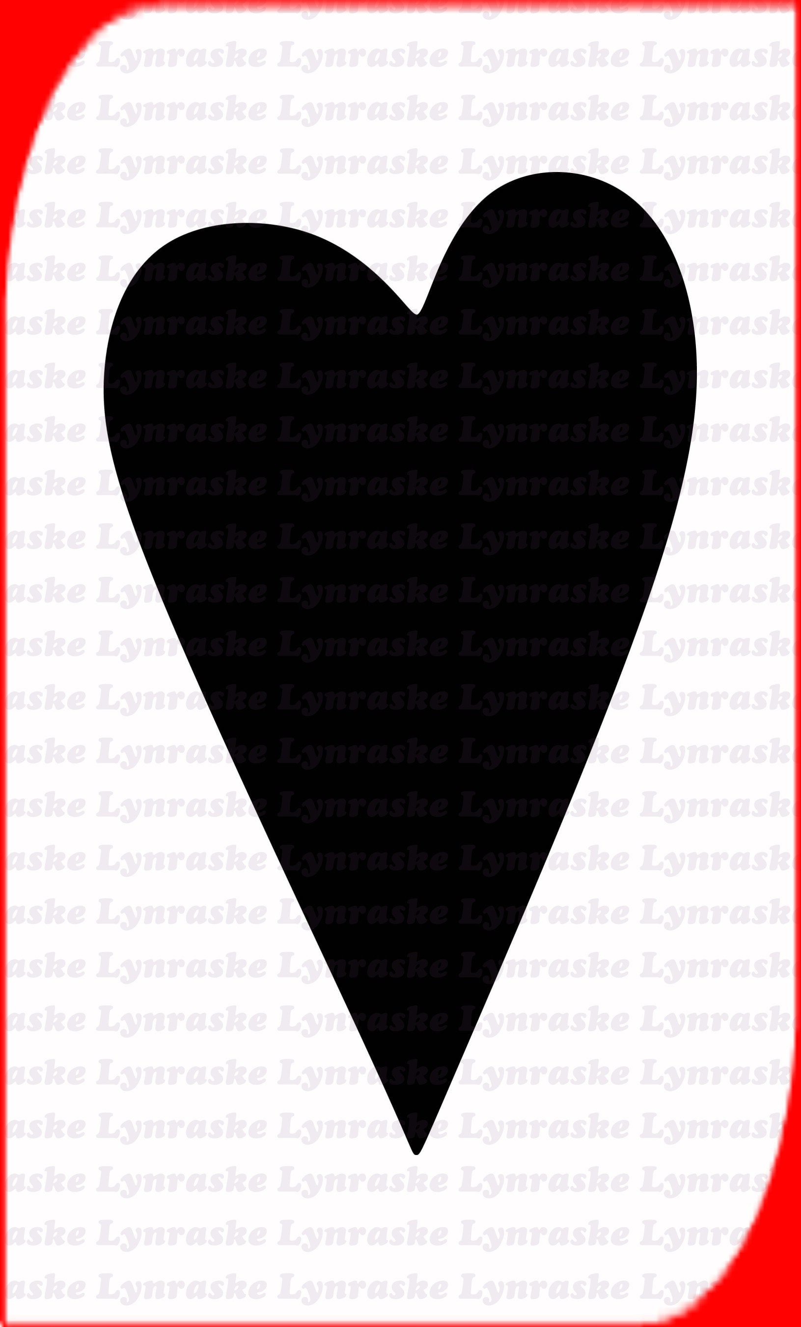 Primitive Heart Clipart