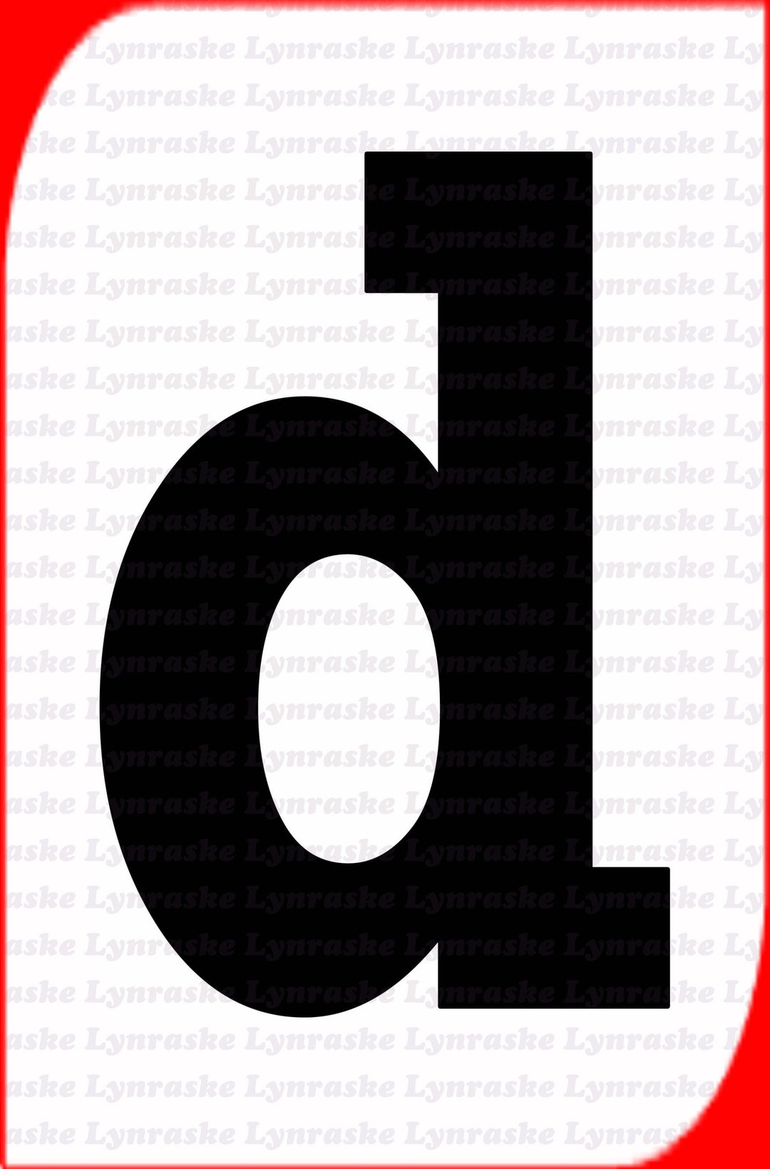 Lowercase Letter D Silhouette SVG, Svg, Dxf, Cricut, Silhouette Cut ...