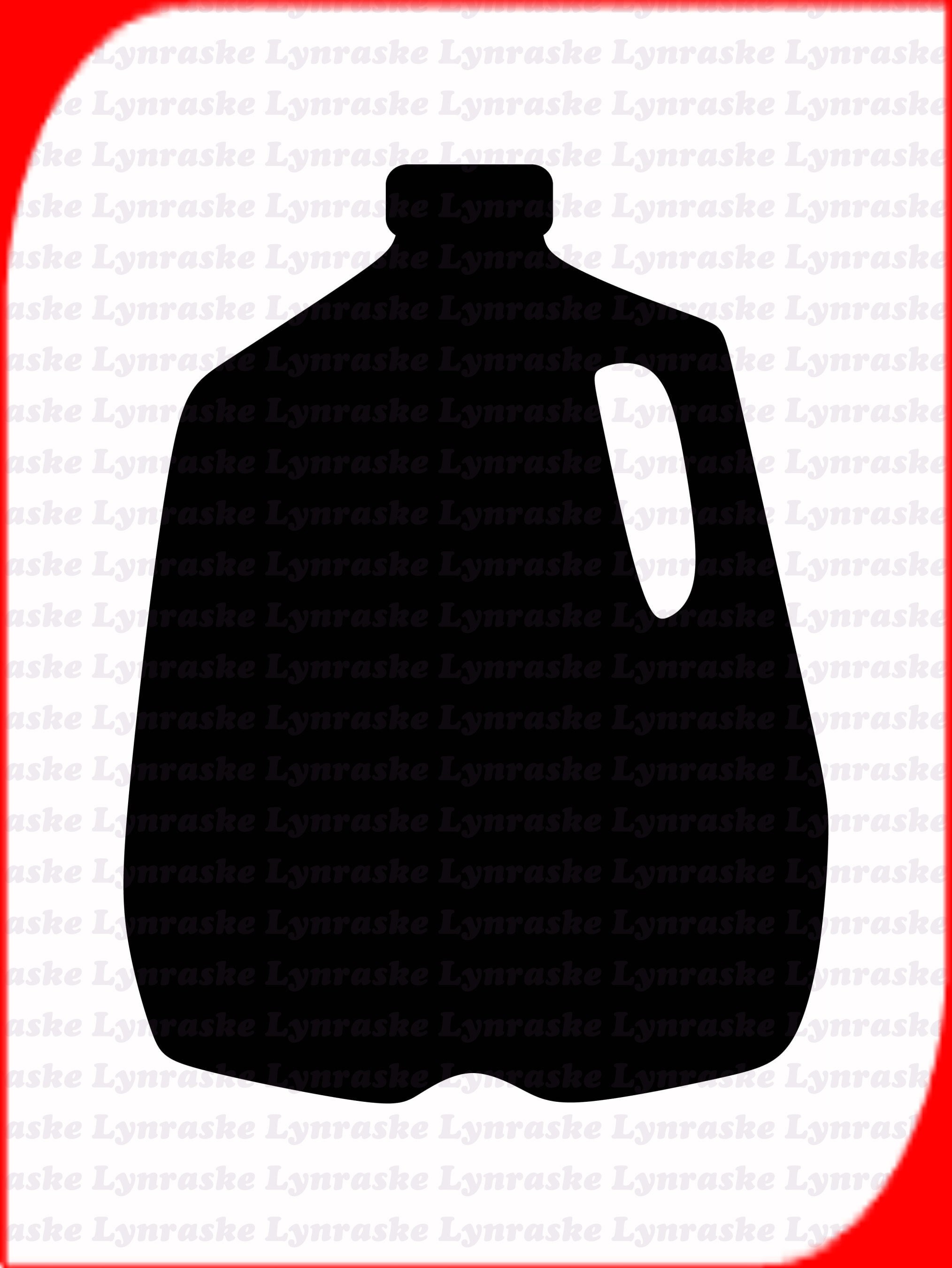 Milk Jug Silhouette SVG, Svg, Dxf, Cricut, Silhouette Cut File, Instant ...