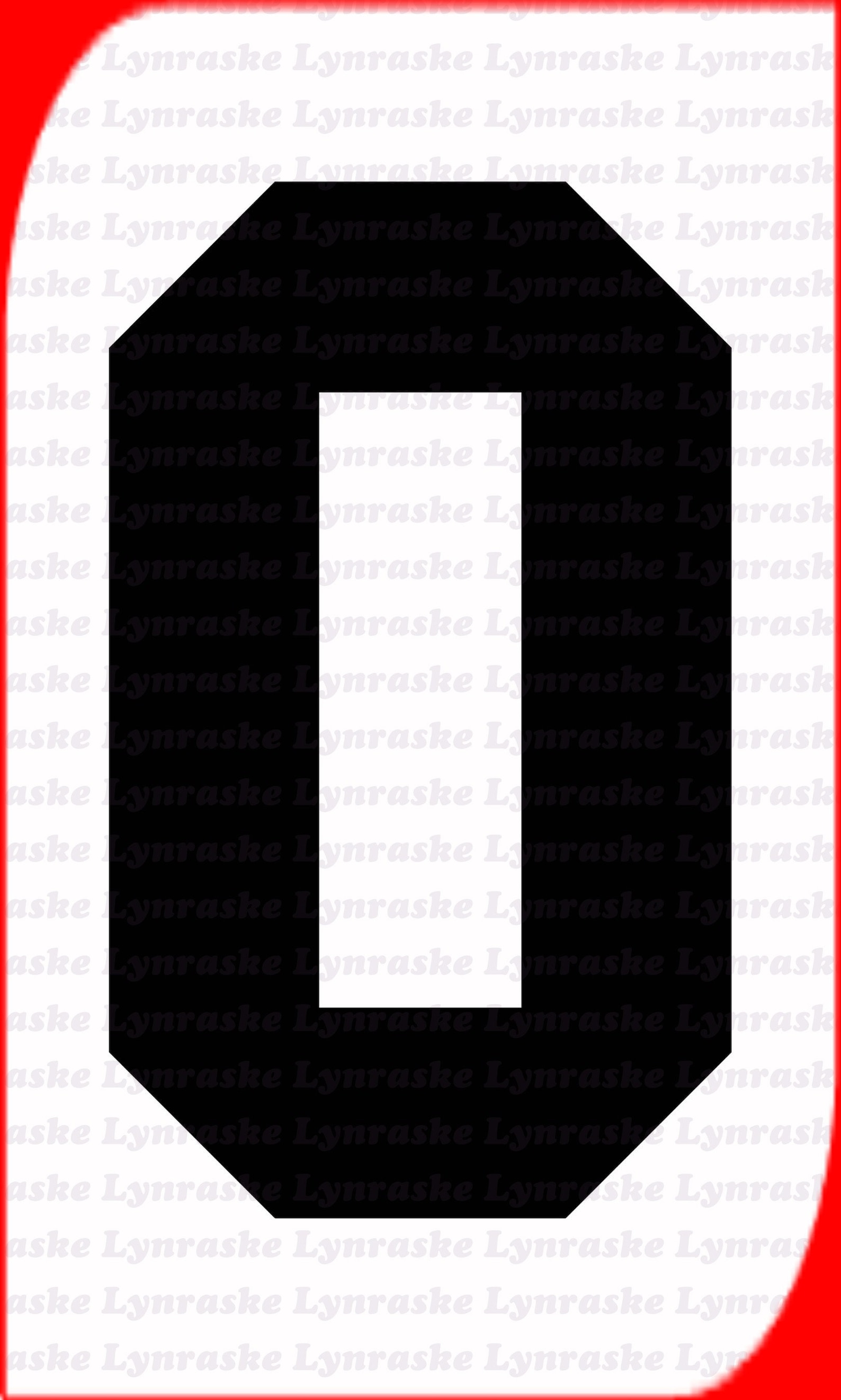 Number 0 Silhouette SVG Svg Dxf Cricut Silhouette Cut - Etsy