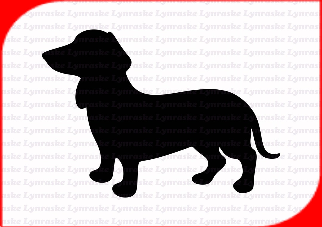 Wiener Dog Silhouette SVG, Svg, Dxf, Cricut, Silhouette Cut File ...