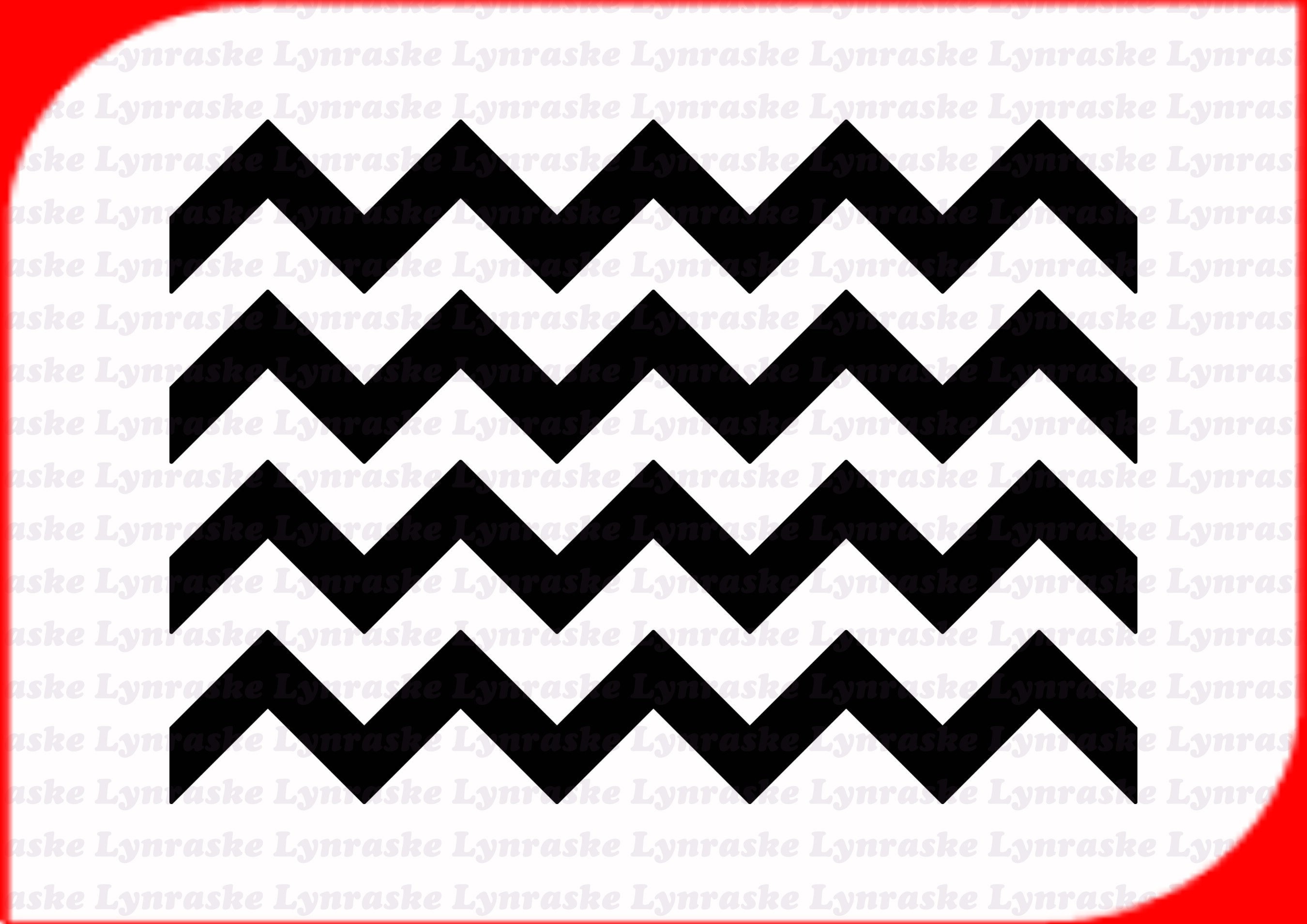 Zig Zag Silhouette SVG svg dxf Cricut Silhouette Cut File - Etsy España