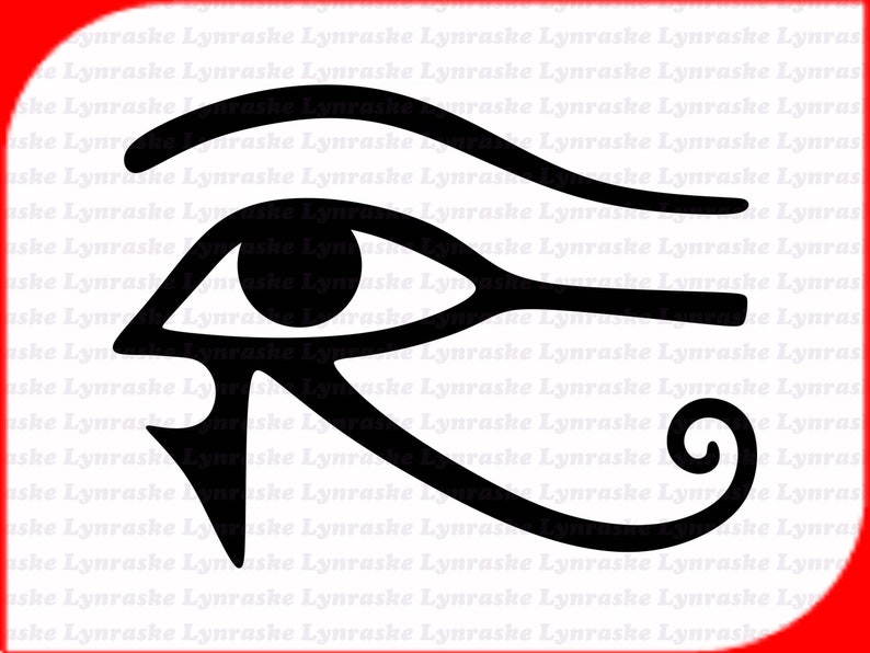 Eye of Horus Silhouette SVG Svg Dxf Cricut Silhouette Cut - Etsy