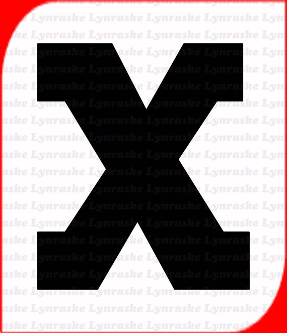 Lowercase Letter X