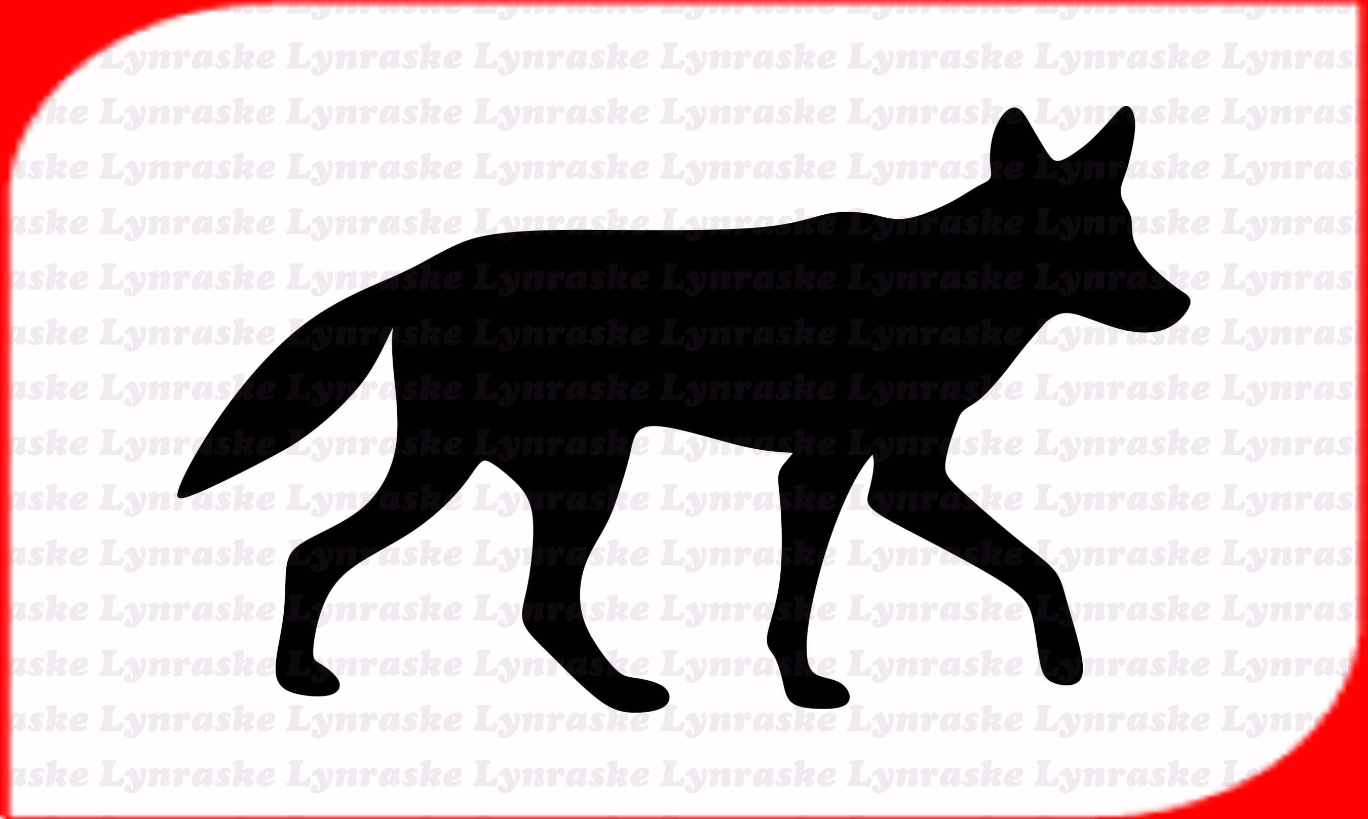 Coyote Silhouette SVG Svg Dxf Cricut Silhouette Cut File - Etsy Canada