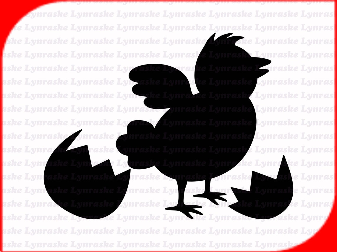 Easter Chick Silhouette SVG Svg Dxf Cricut Silhouette Cut - Etsy