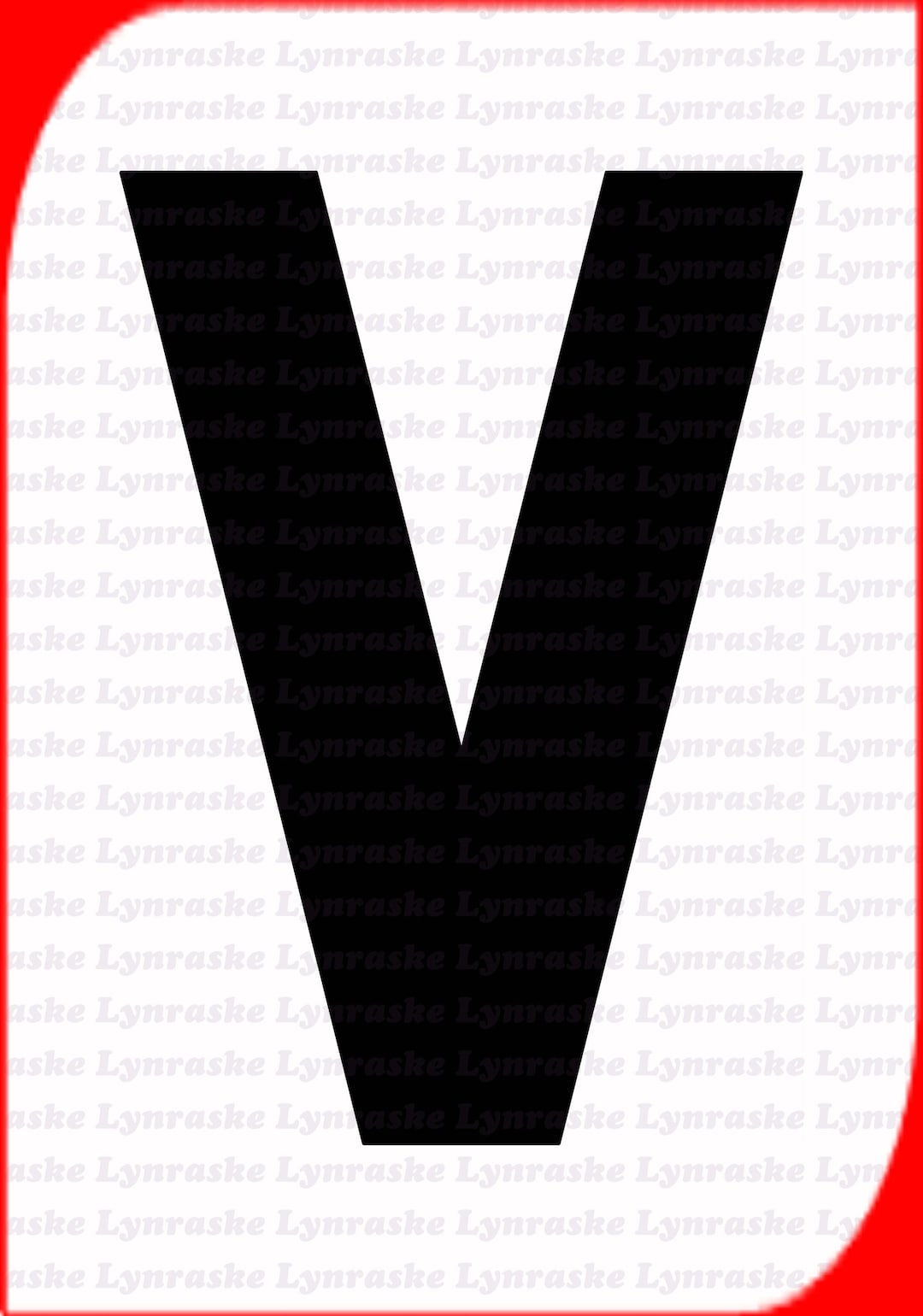 Letter V Silhouette SVG, Svg, Dxf, Cricut, Silhouette Cut File, Instant ...