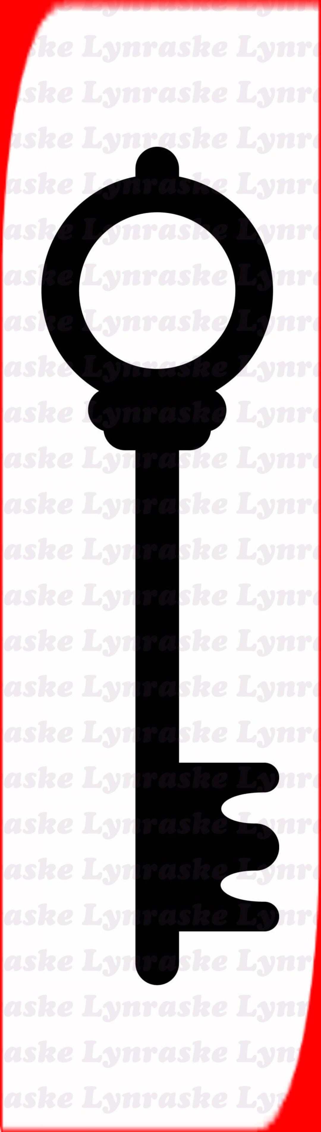 Skeleton Key Silhouette SVG, Svg, Dxf, Cricut, Silhouette Cut File ...