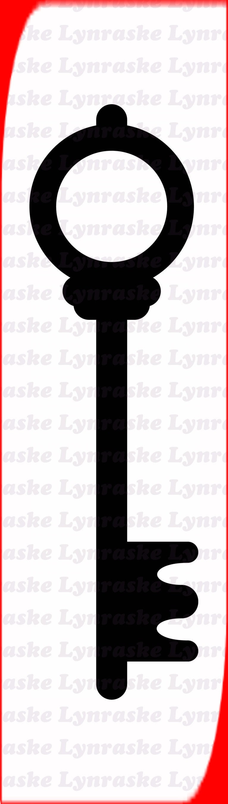 Skeleton Key Silhouette SVG svg dxf Cricut Silhouette Cut | Etsy