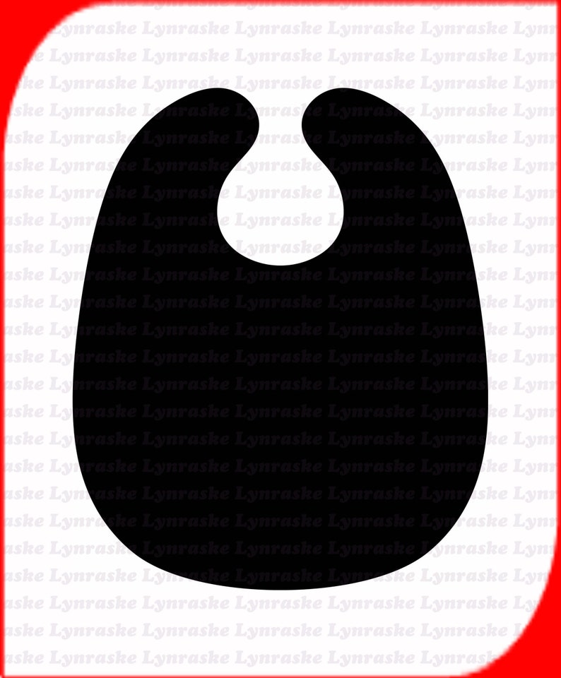 Bib Silhouette SVG Svg Dxf Cricut Silhouette Cut File - Etsy