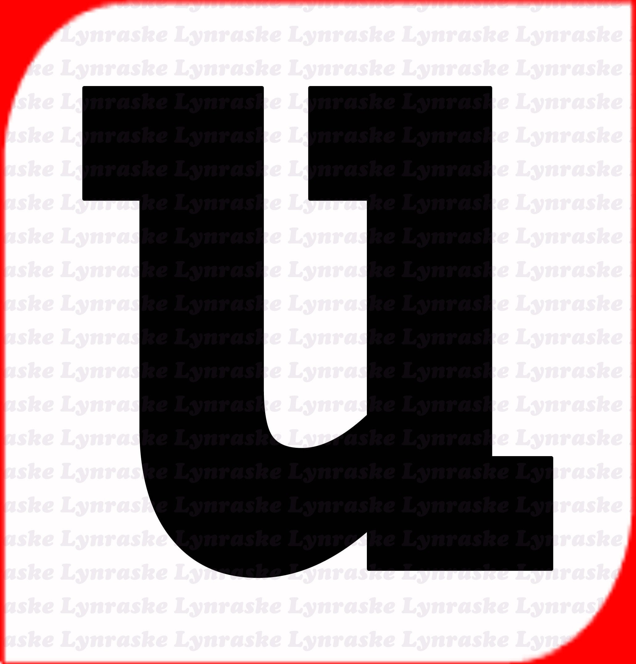 Lowercase Letter U Silhouette SVG Svg Dxf Cricut | Etsy