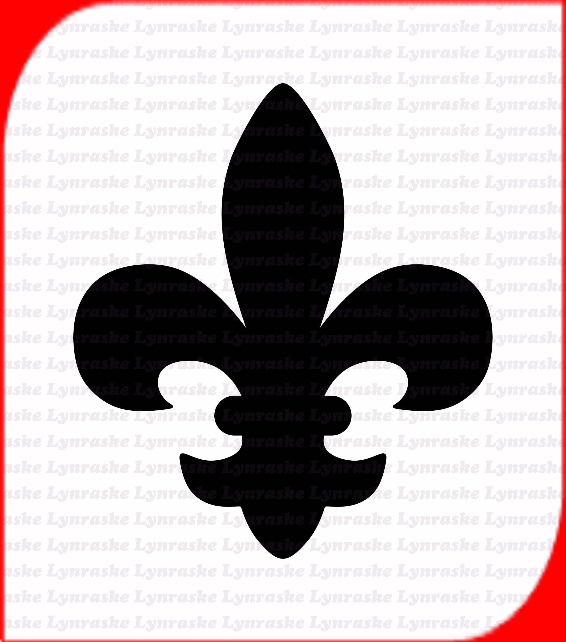 Fleur De Lis Silhouette SVG Svg Dxf Cricut Silhouette Cut - Etsy