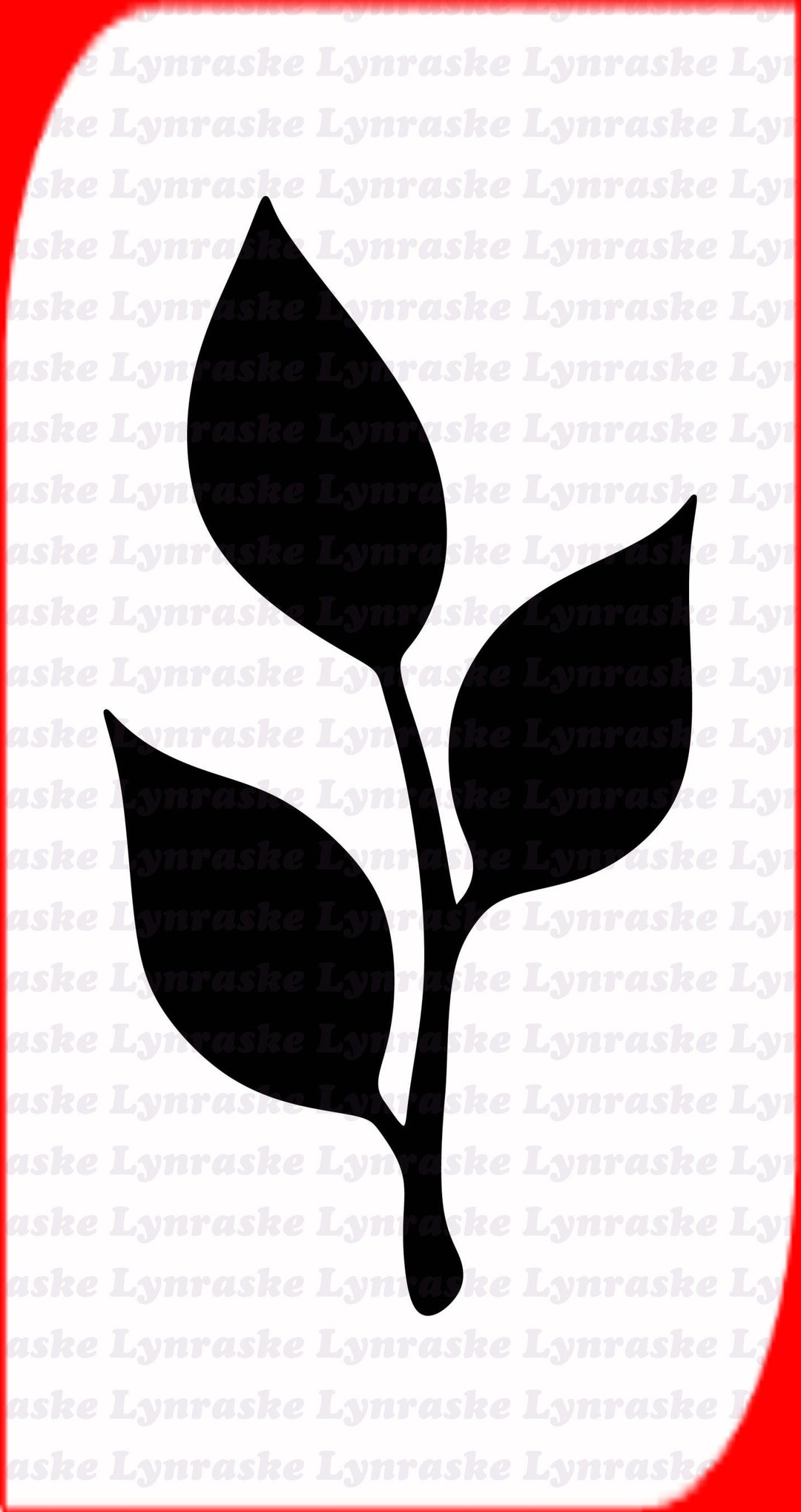 Stem and Leaf Silhouette SVG, Svg, Dxf, Cricut, Silhouette Cut File ...