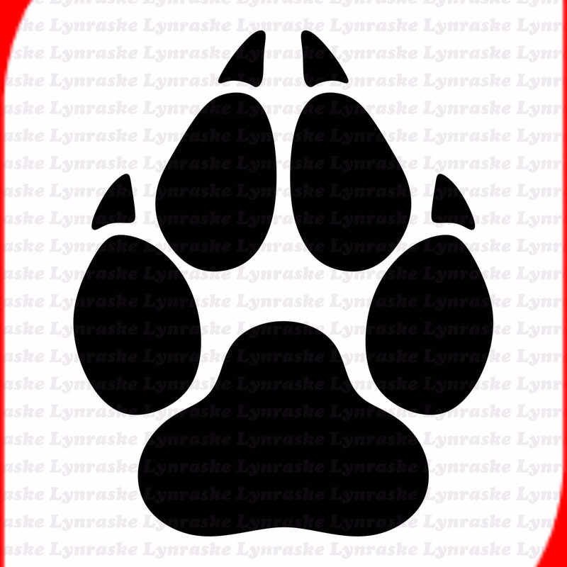 Wolf Paw Print - Etsy