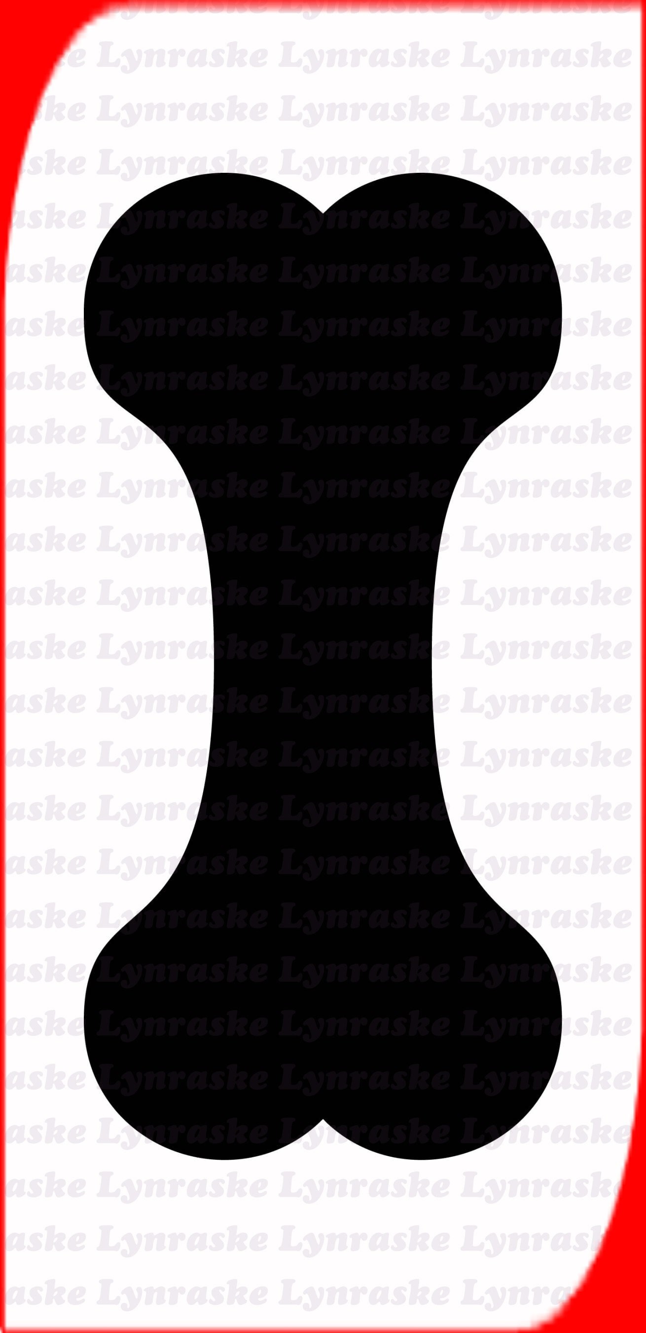 Dog Bone Silhouette SVG Svg Dxf Cricut Silhouette Cut - Etsy UK