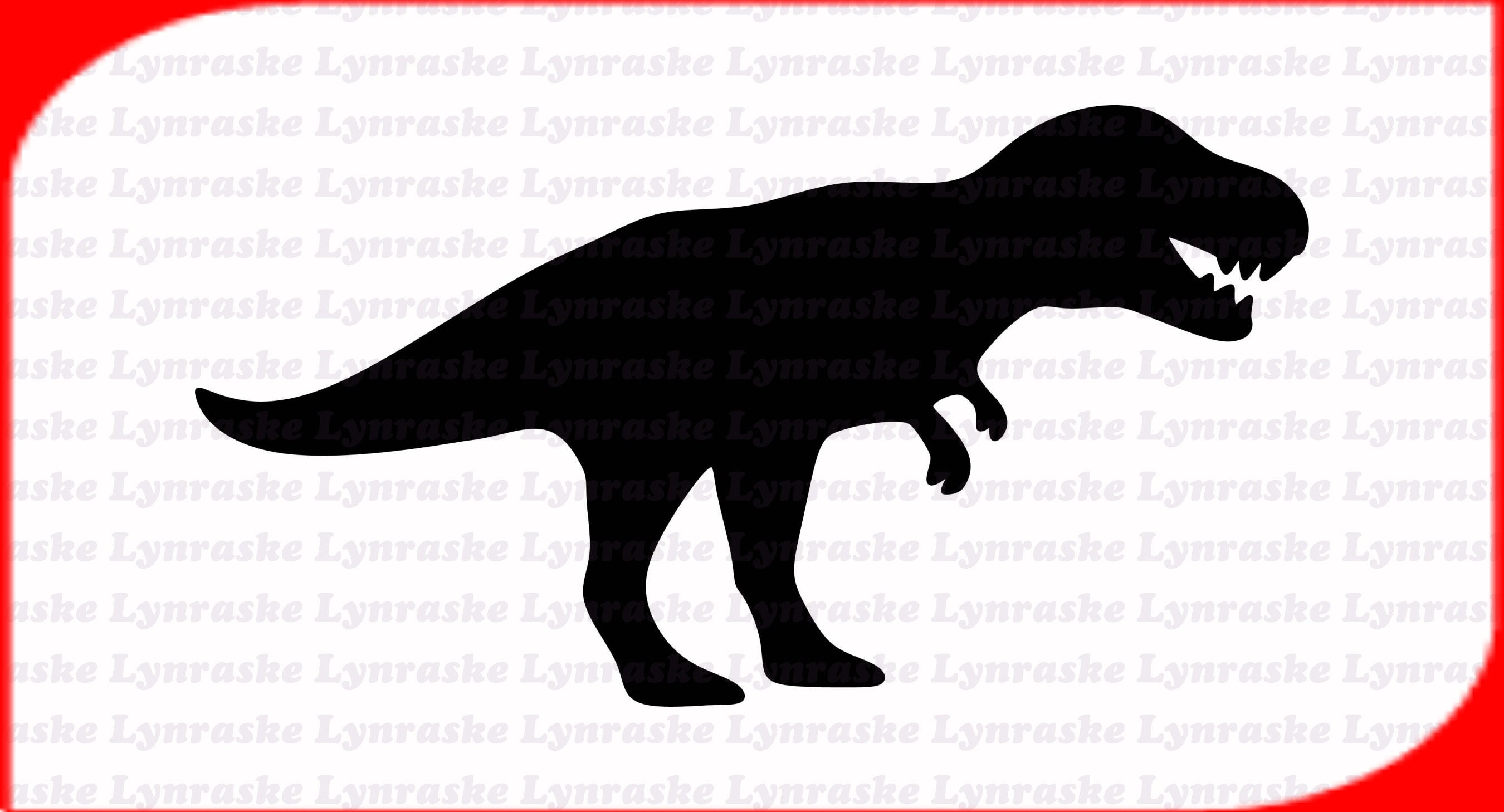 Simple T Rex Silhouette