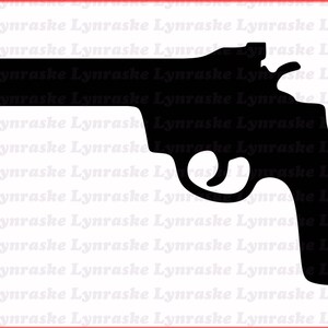 Revolver Silhouette SVG Svg Dxf Cricut Silhouette Cut - Etsy