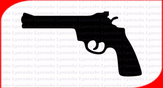 Revolver Silhouette SVG Svg Dxf Cricut Silhouette Cut - Etsy